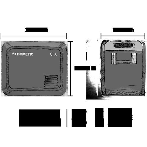 Dometic CFX3 25 Mobile compressor cooler, 25 l - BALTIC OVERLANDERS