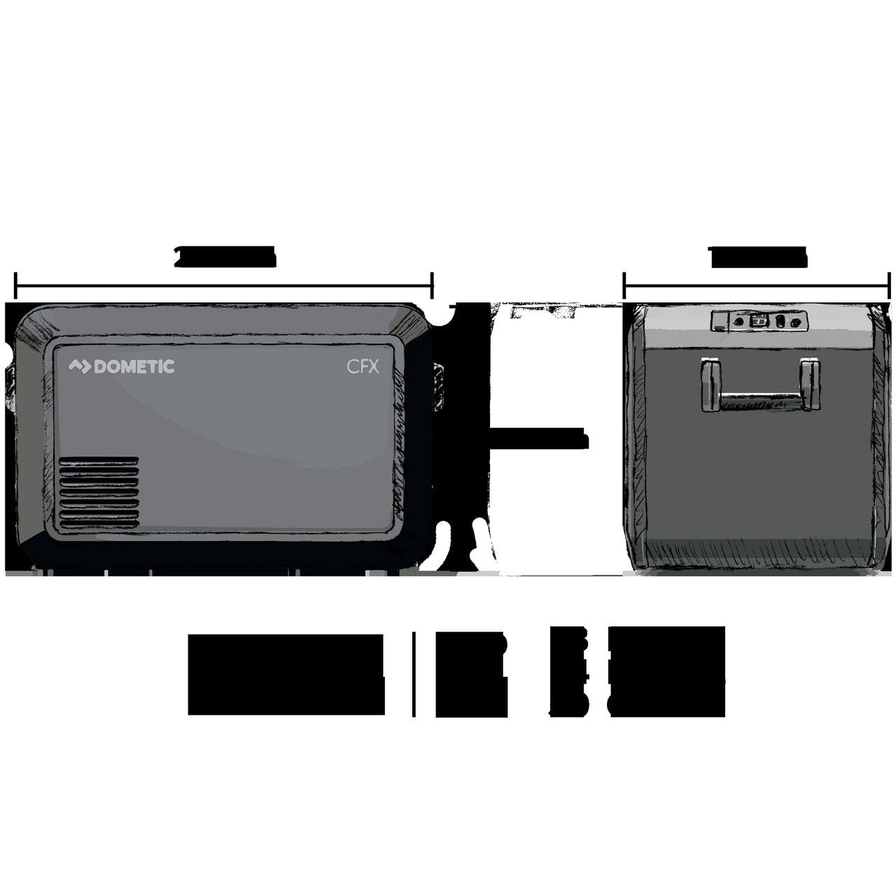 Dometic CFX3 35 Portable compressor cooler, 36 l - BALTIC OVERLANDERS